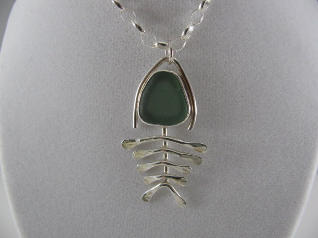 Fishbone Pendant - Etsy