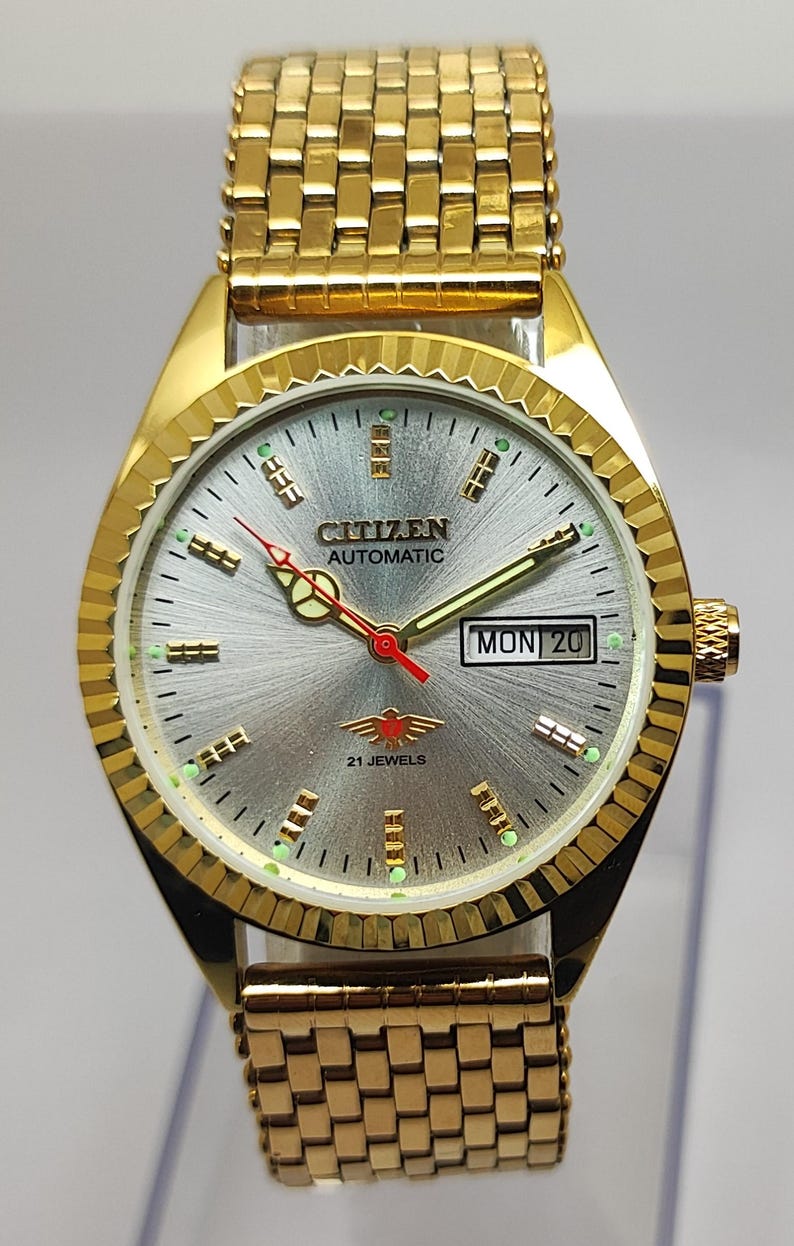 Citizen Automatic Gold Plated Classic Men’s Mechanical Watch - Etsy