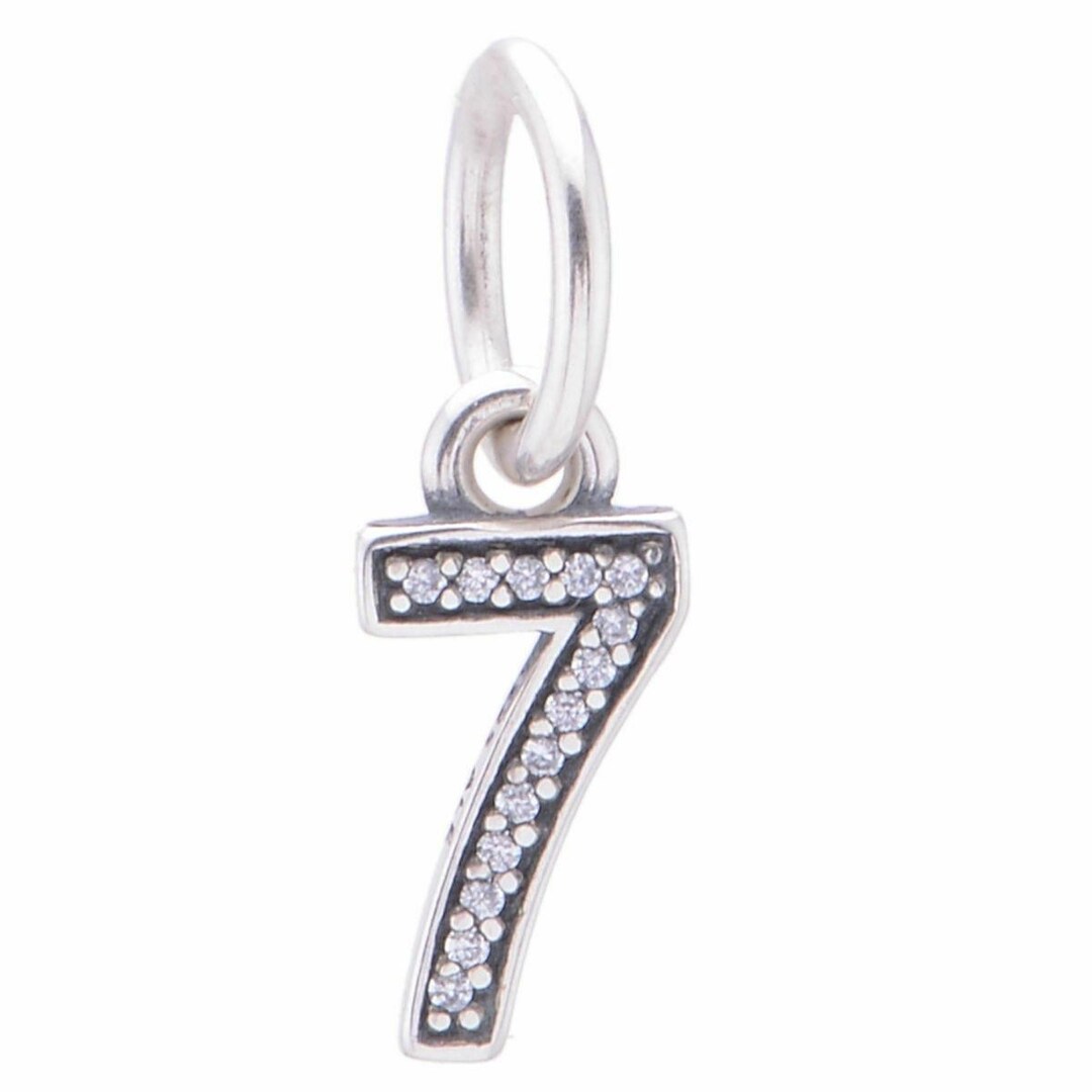 Pandora Sterling Silver Hanging Number 7 Pendant - Etsy