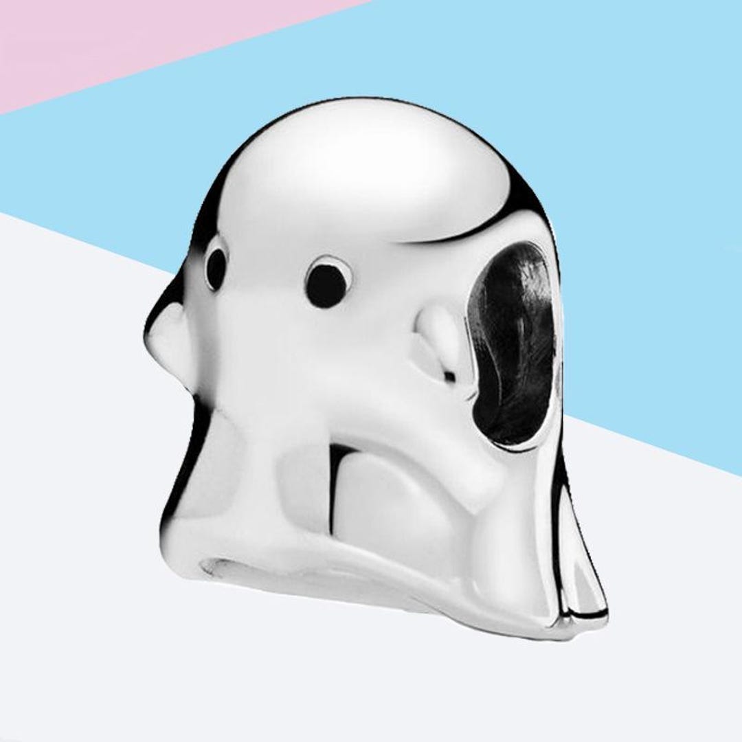 Silver PANDORA Boo the Ghost Charm - Etsy