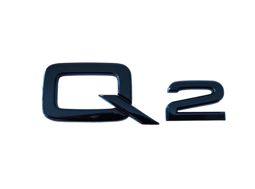 Audi Glossy Black Audi Q2 Rear Boot Badge OEM Style Trunk Emblem Boot ...