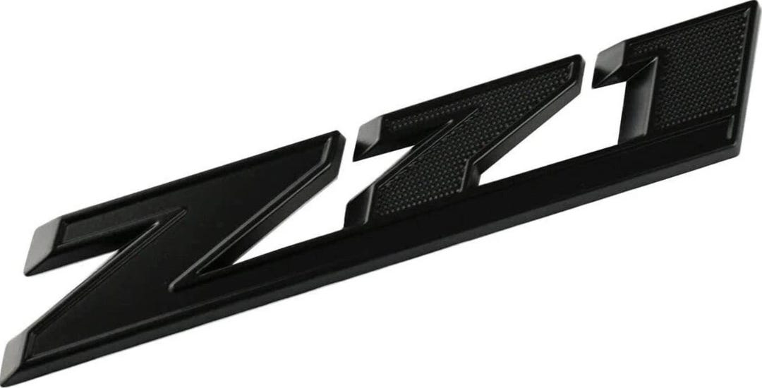 Chevrolet Z71 Grille Emblem Matte Black for Silverado 2500/3500HD ...