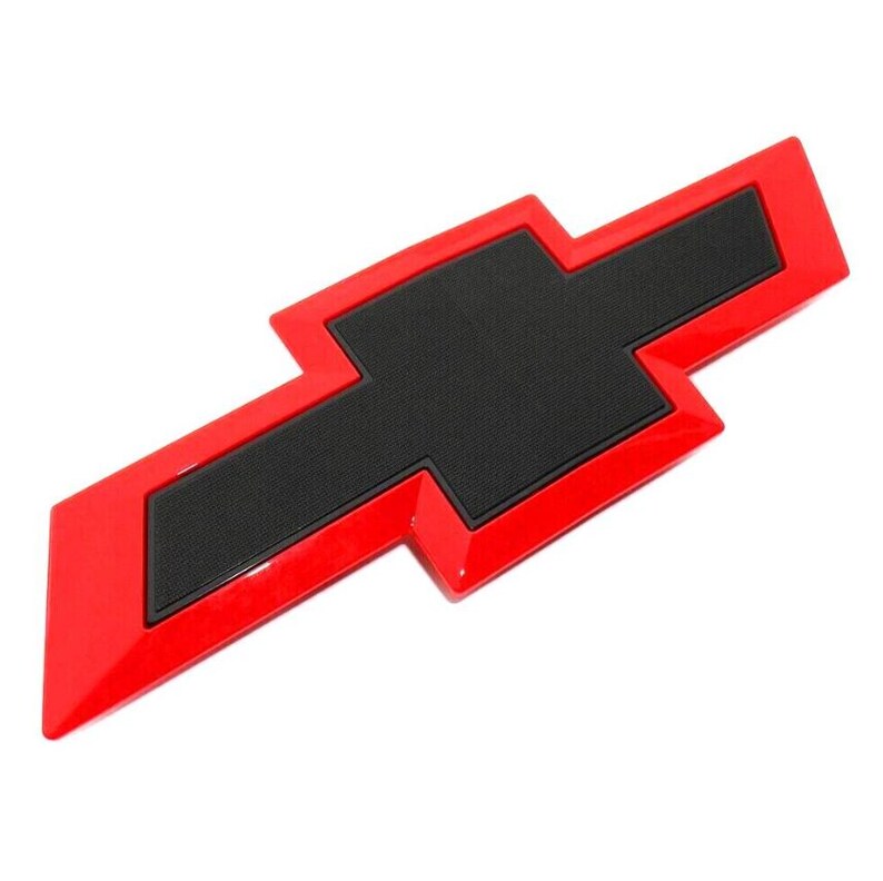 Chevrolet 1pc Rear Only Emblem 2014\2019 Silverado 1500 Black and Red ...