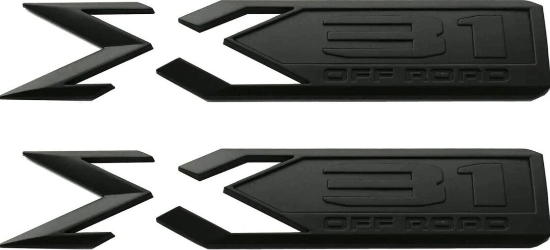 2PCS OEM GM X31 off Road Badge Matte Black Emblem for Sierra 1500 2019 ...