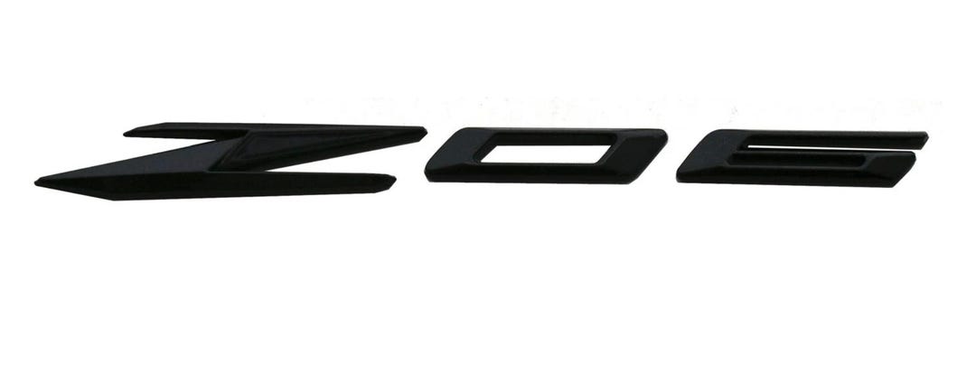 Chevrolet C8 Z06 Glossy Black Emblem for Chevy Corvette GM Part ...