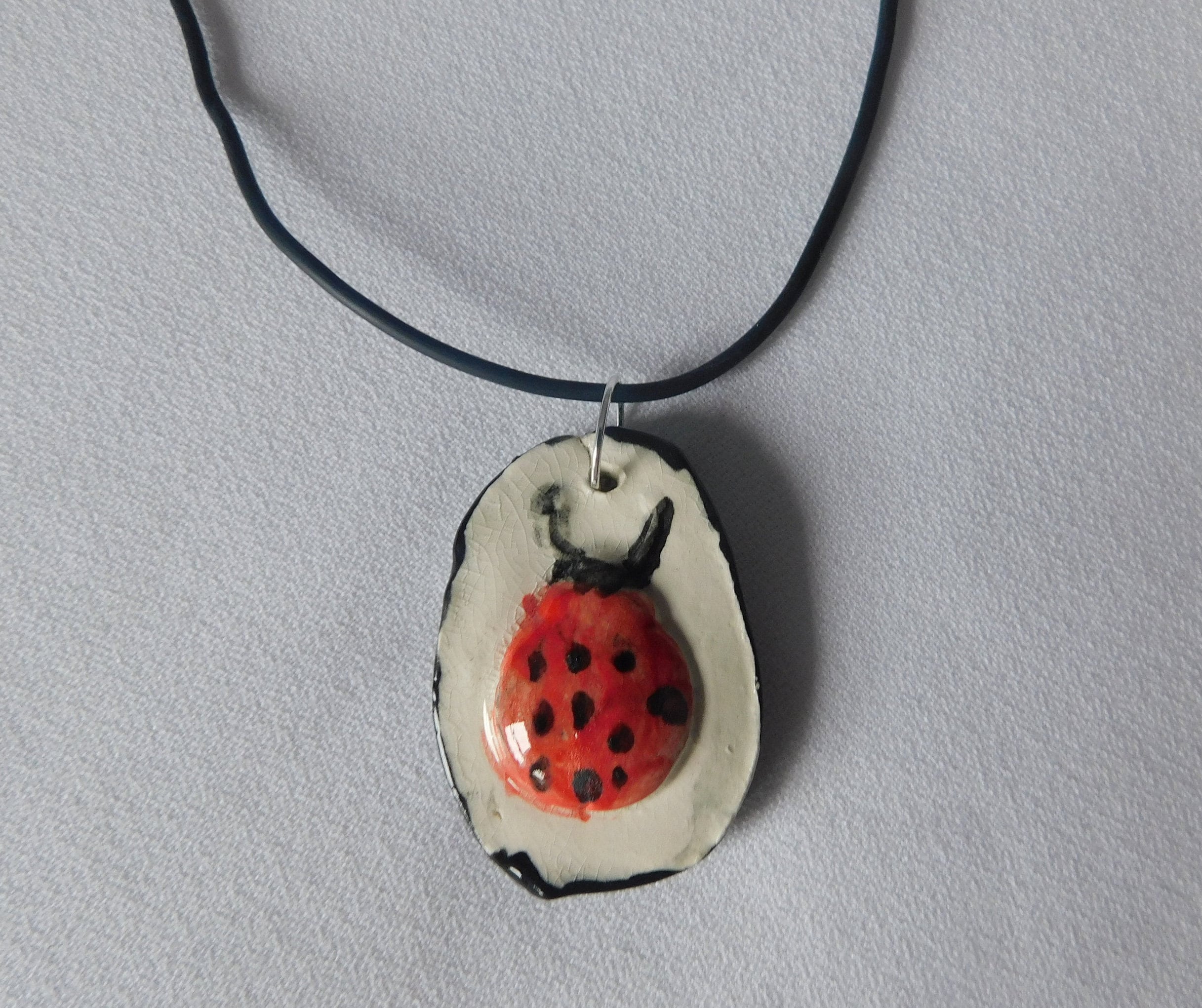 Lady Bug Pendant Necklace - Etsy
