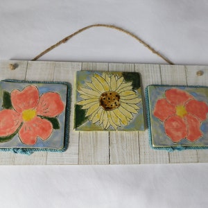 Spring Flowers on a Ceramic Tiles - Etsy
