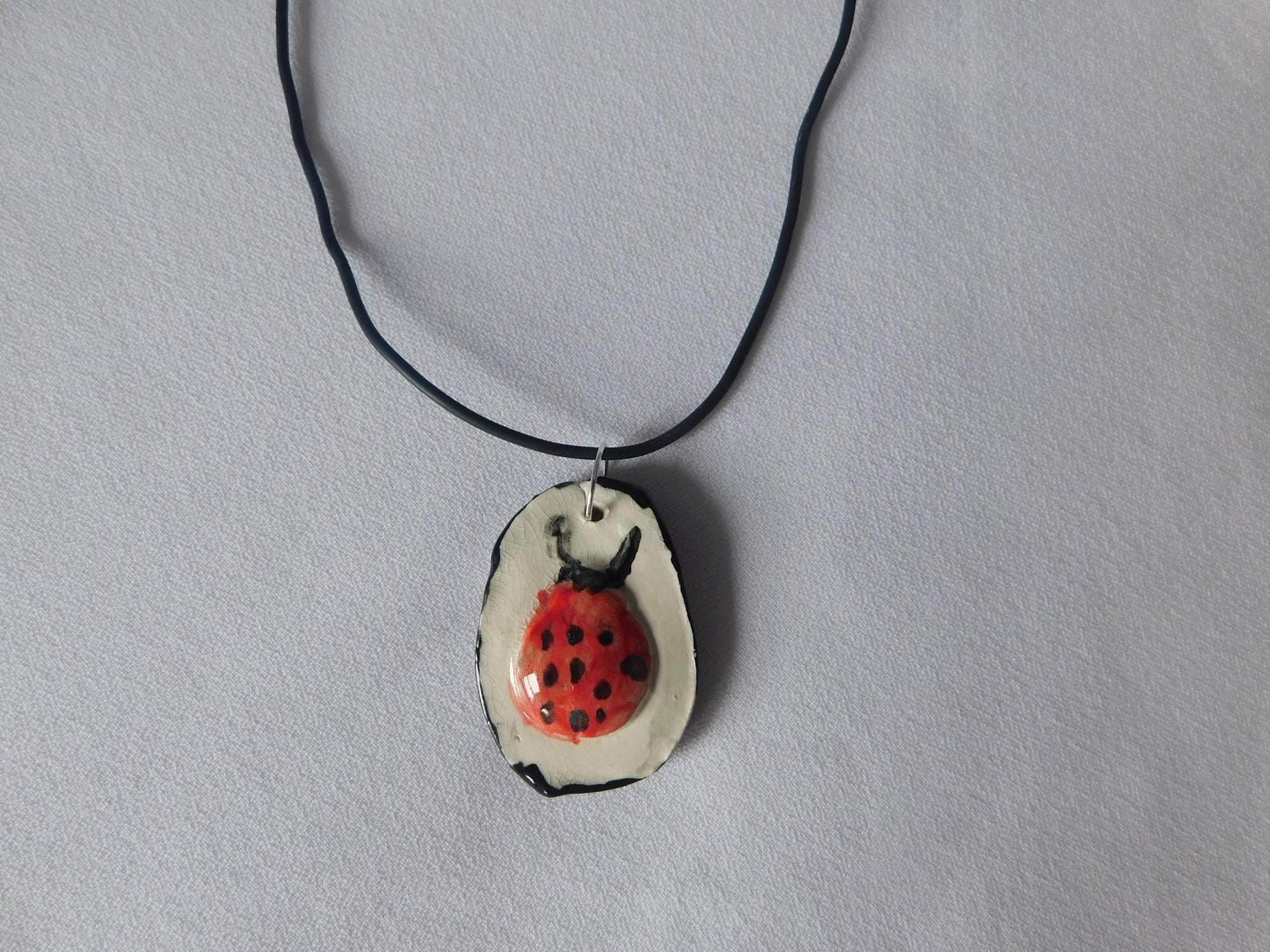 Lady Bug Pendant Necklace - Etsy