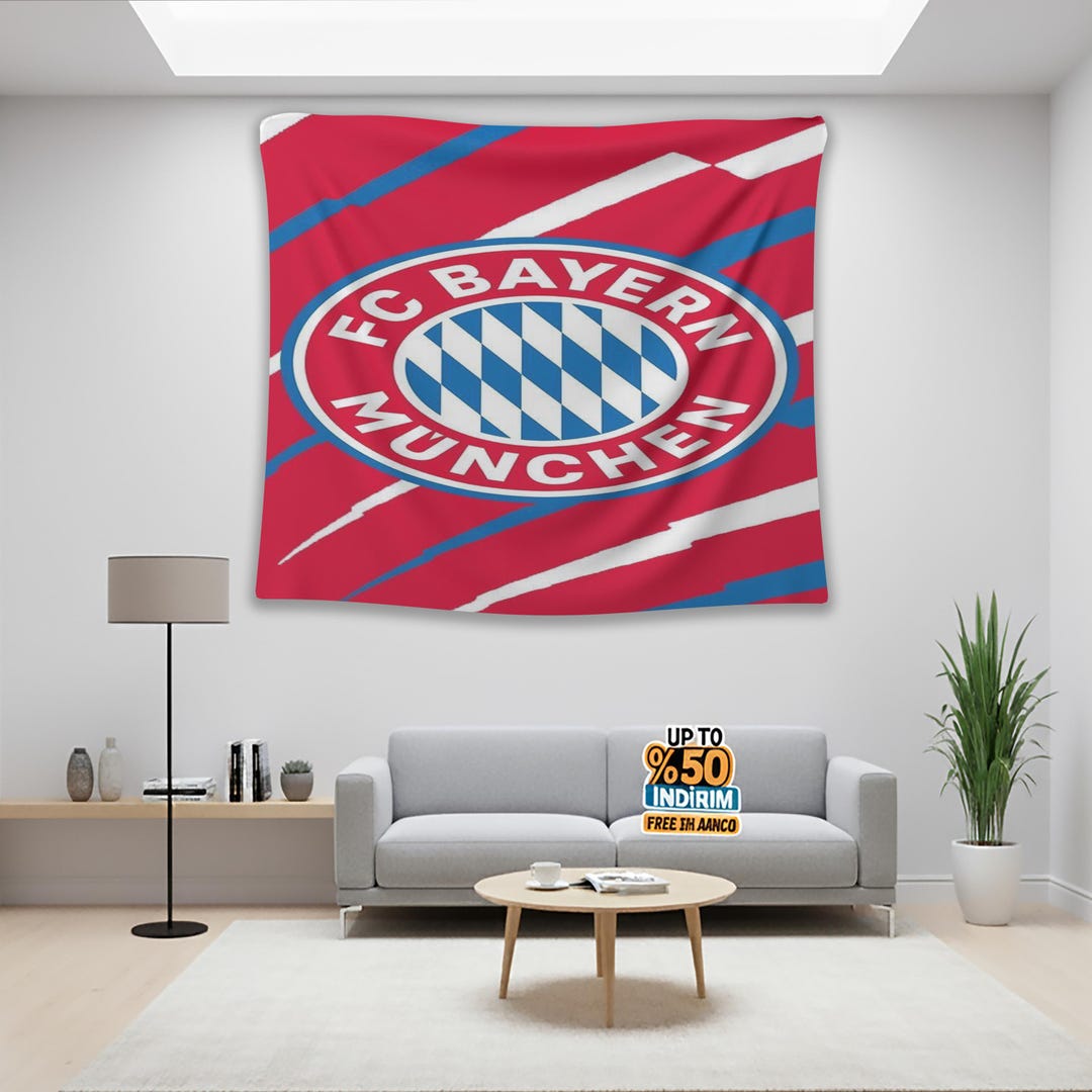 FC Bayern Munich Wall Tapestry, Bayern Munich Poster, FC Bayern Munich ...