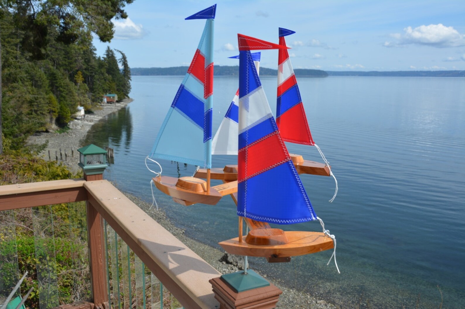 All American Red White and Blue 4 Boat Double Direction | Etsy