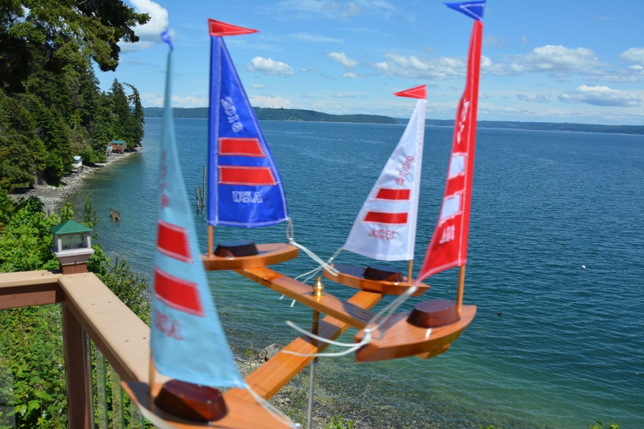 Red White and Blue USA 4 Boat Double Direction | Etsy