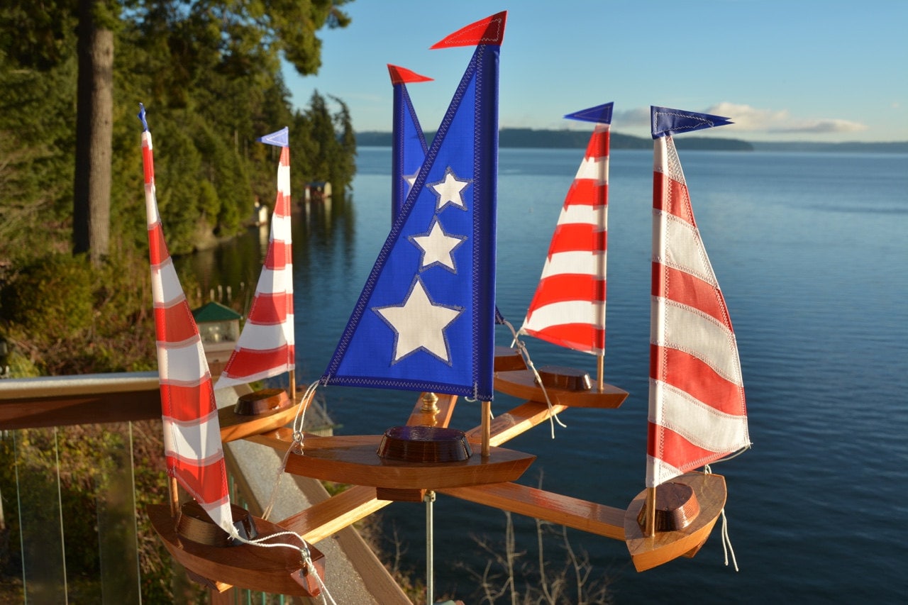 Four (4) Replacement Sails for "stars & Stripes" - Etsy