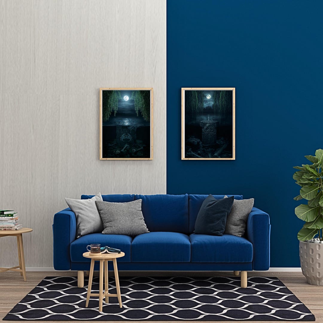 Cancer Gothic Horror Art | the Drowned Moon, Macabre Zodiac Decor ...