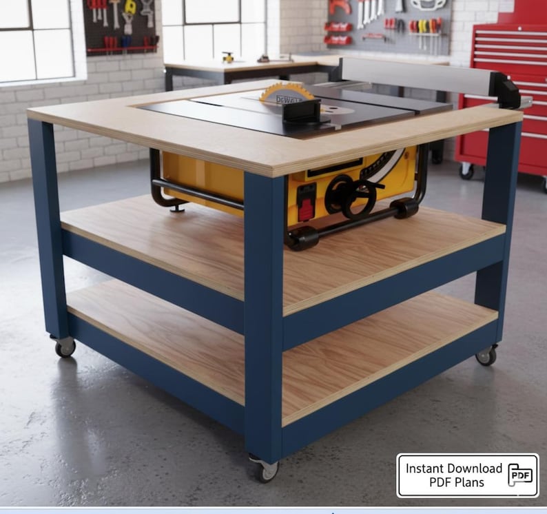 Miter Saw Workbench | Table Saw Workbench | Wood Working Plans ...