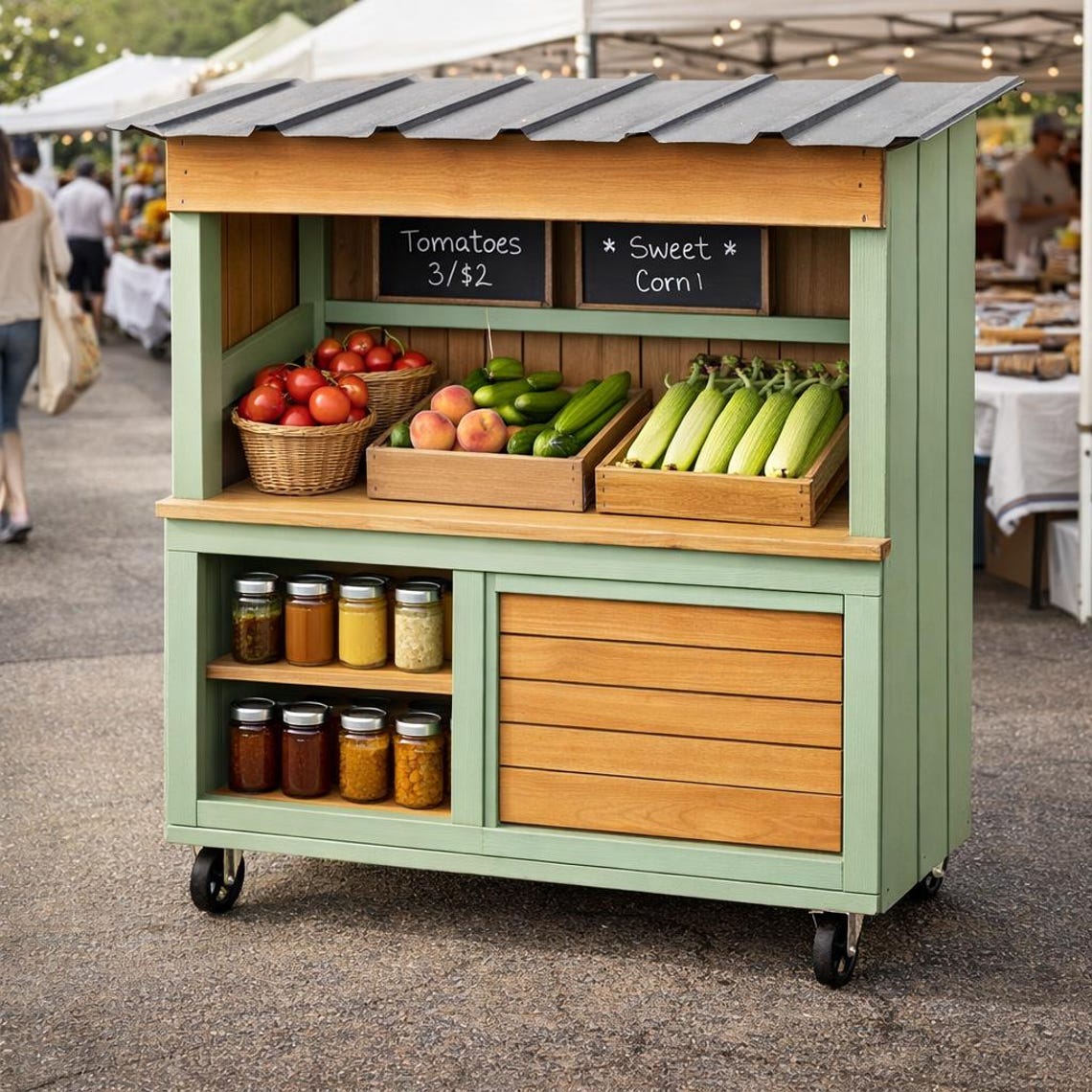 DIY Farmstand Plans, Roadside Cart, Flower, and Bakery Stand (PDF ...