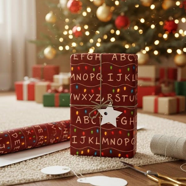 Strangers Things Wrapping Paper - Etsy