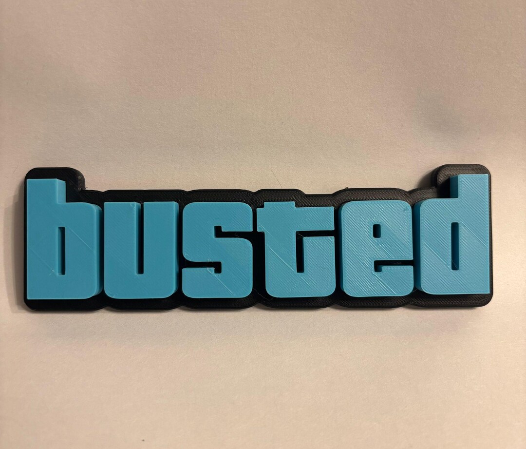 GTA BUSTED Magnet - 3D Printed - Etsy