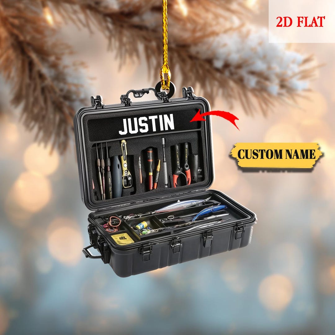 Mechanic Tool Box Ornament, Christmas Tree Mechanic Repair Shop Decor ...