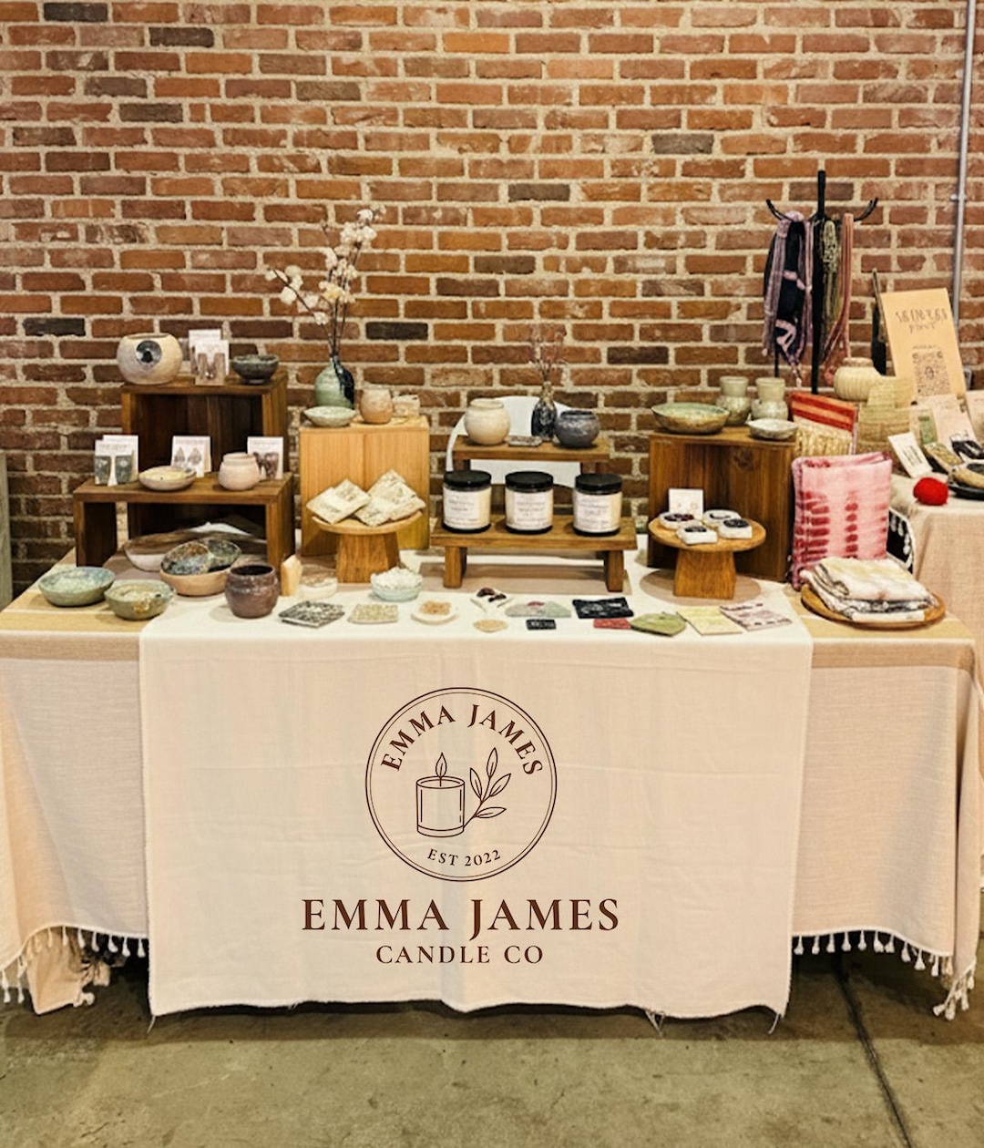 Custom Logo Table Runner: Personalized Business Display Banner - Etsy