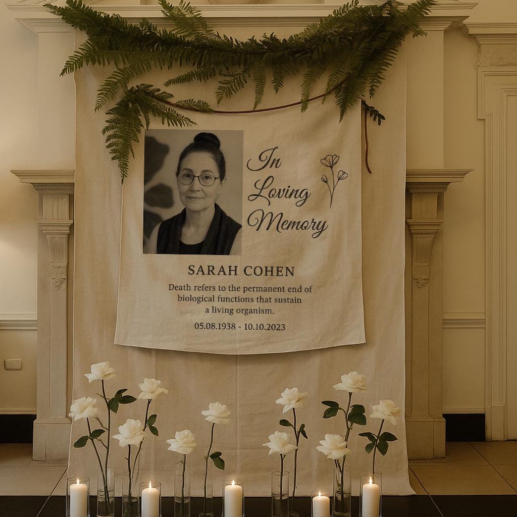 Custom Funeral Welcome Sign, Memorial Welcome Banner, Personalized ...