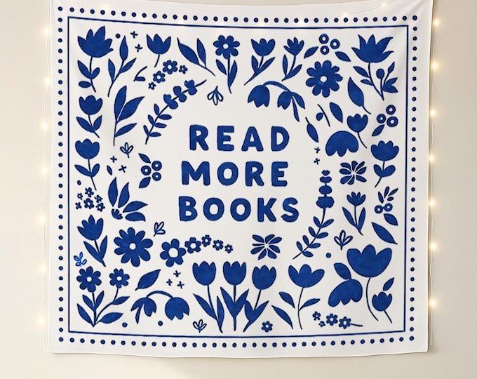Read More Books Modern Canvas Banner • Typographic Playroom or Kids ...