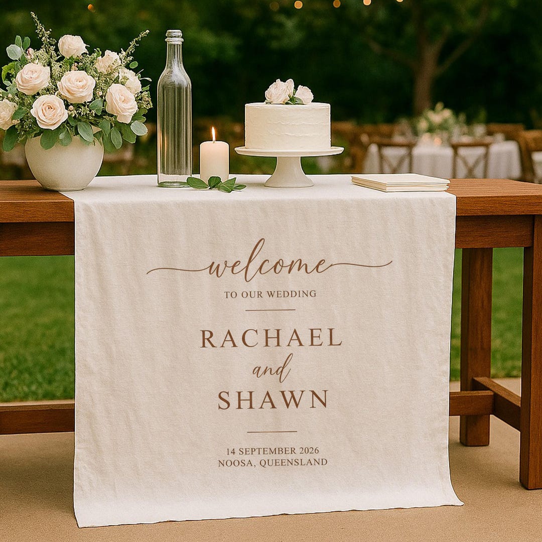 Personalized Wedding Table Runner, Custom Wedding Decor - Etsy
