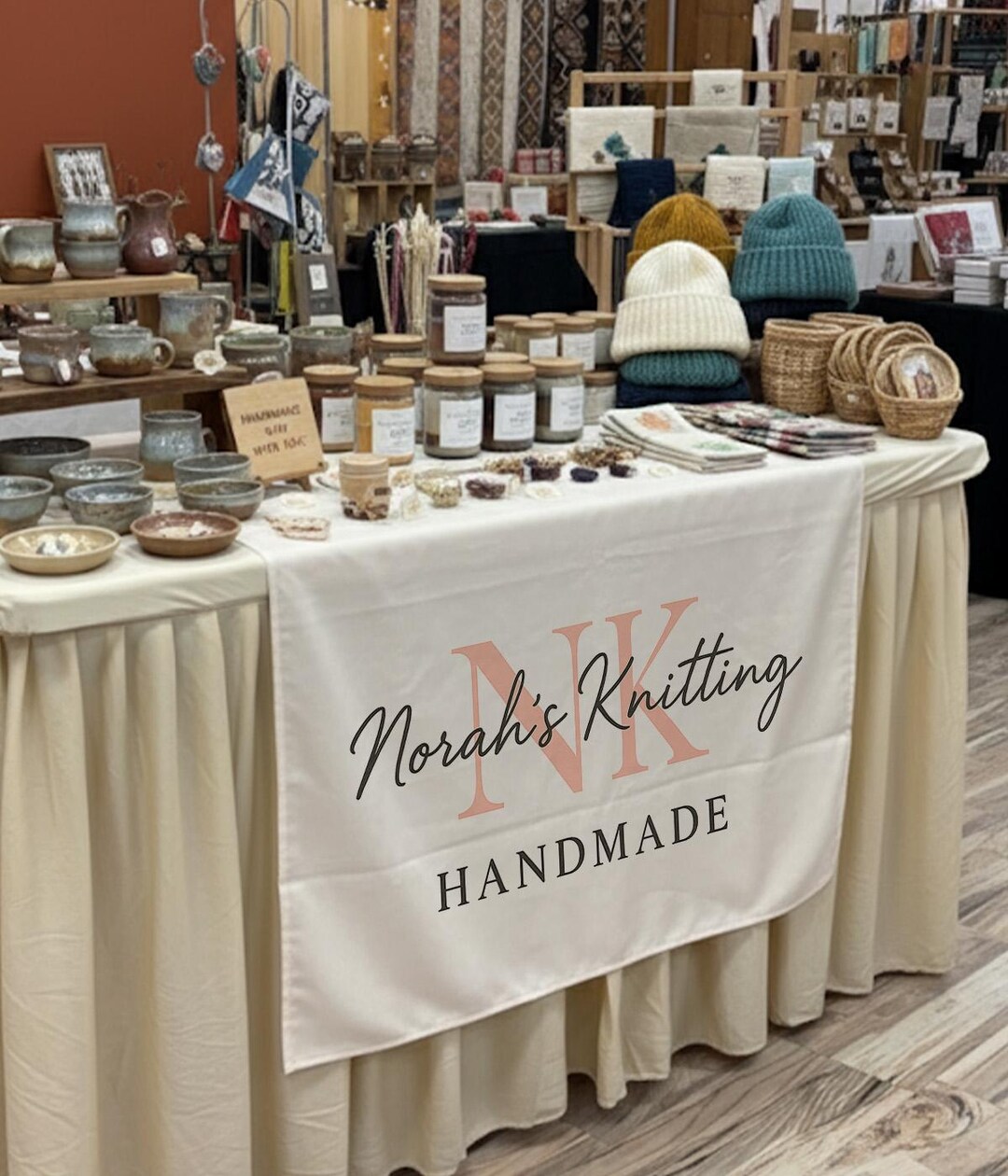 Custom Logo Table Runner Business Display Banner Custom Table Runner ...