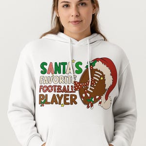 Santa’s Favorite Football Player SVG PNG | Funny Christmas Football ...