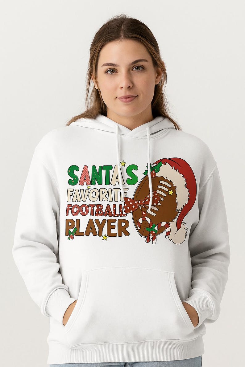 Santa’s Favorite Football Player SVG PNG | Funny Christmas Football ...