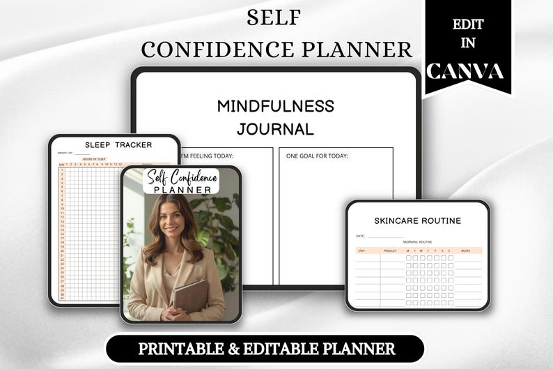 Self Confidence Planner | Printable Personal Growth Journal ...