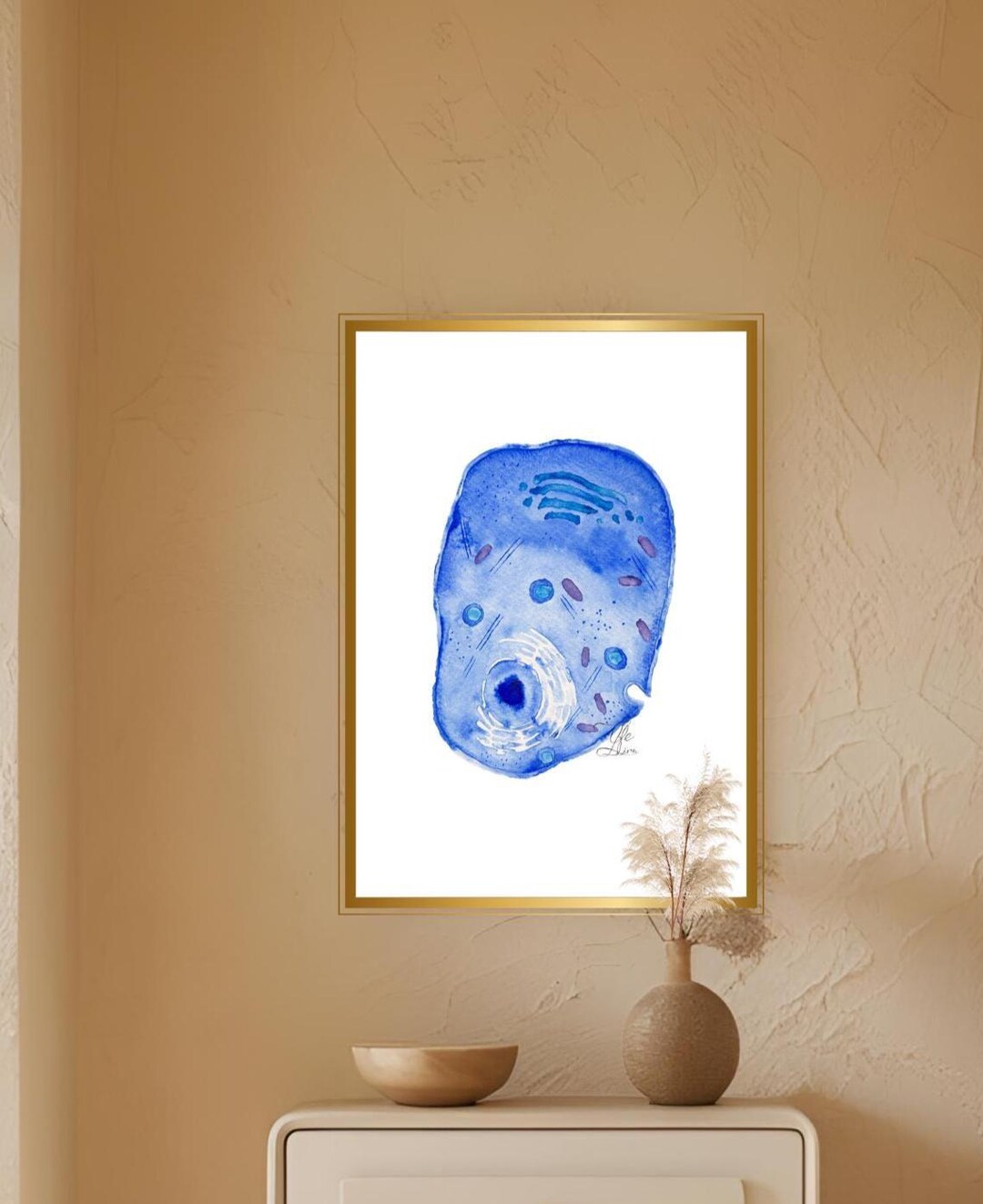 Cell: Watercolor Anatomy Digital Print - Etsy UK