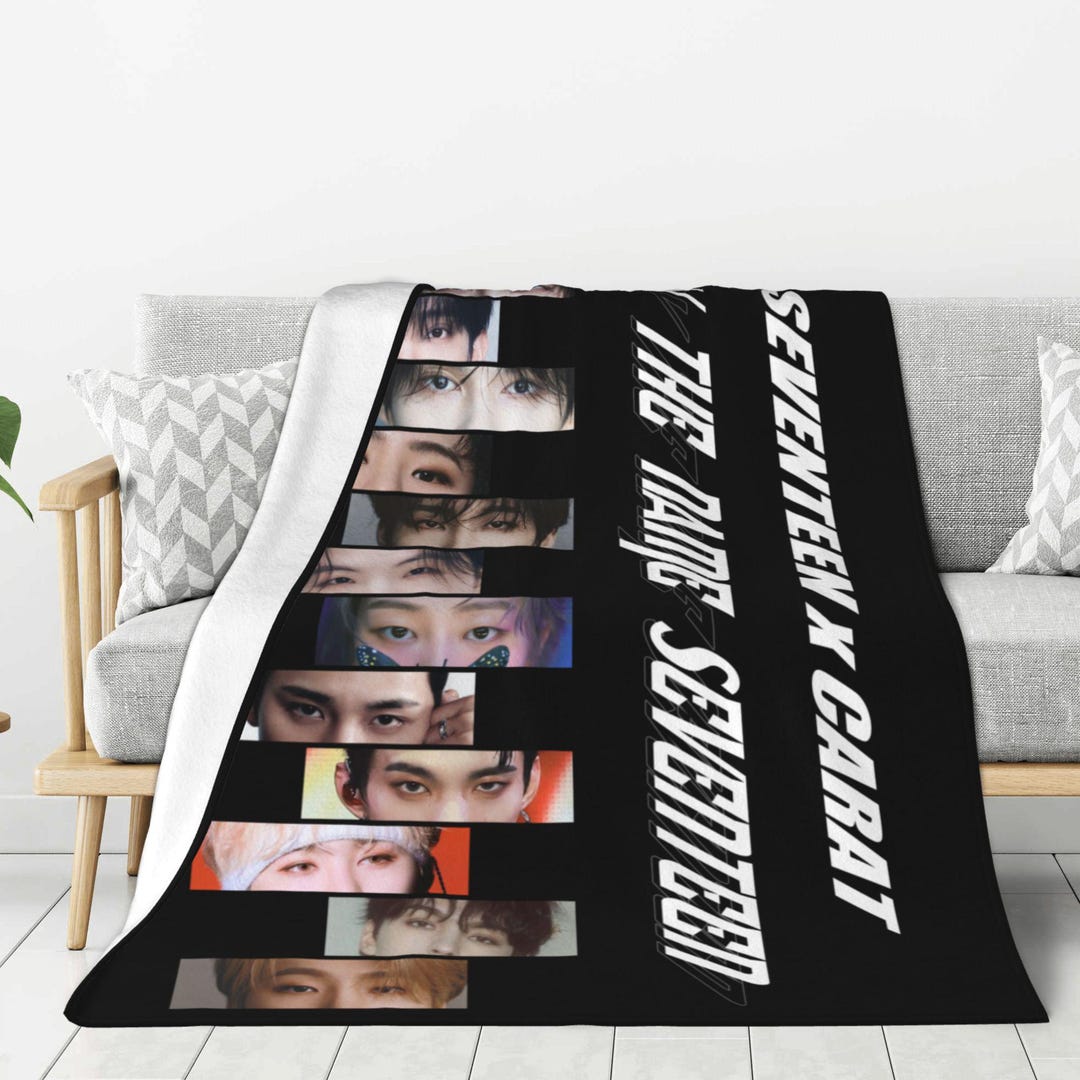 SVT All Members Blanket, Soft Kpop Plush Throw, Personalized Gift for ...