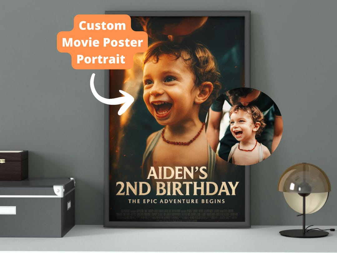 Custom Movie Poster Portrait | Cinematic Photo to Art | Personalized ...