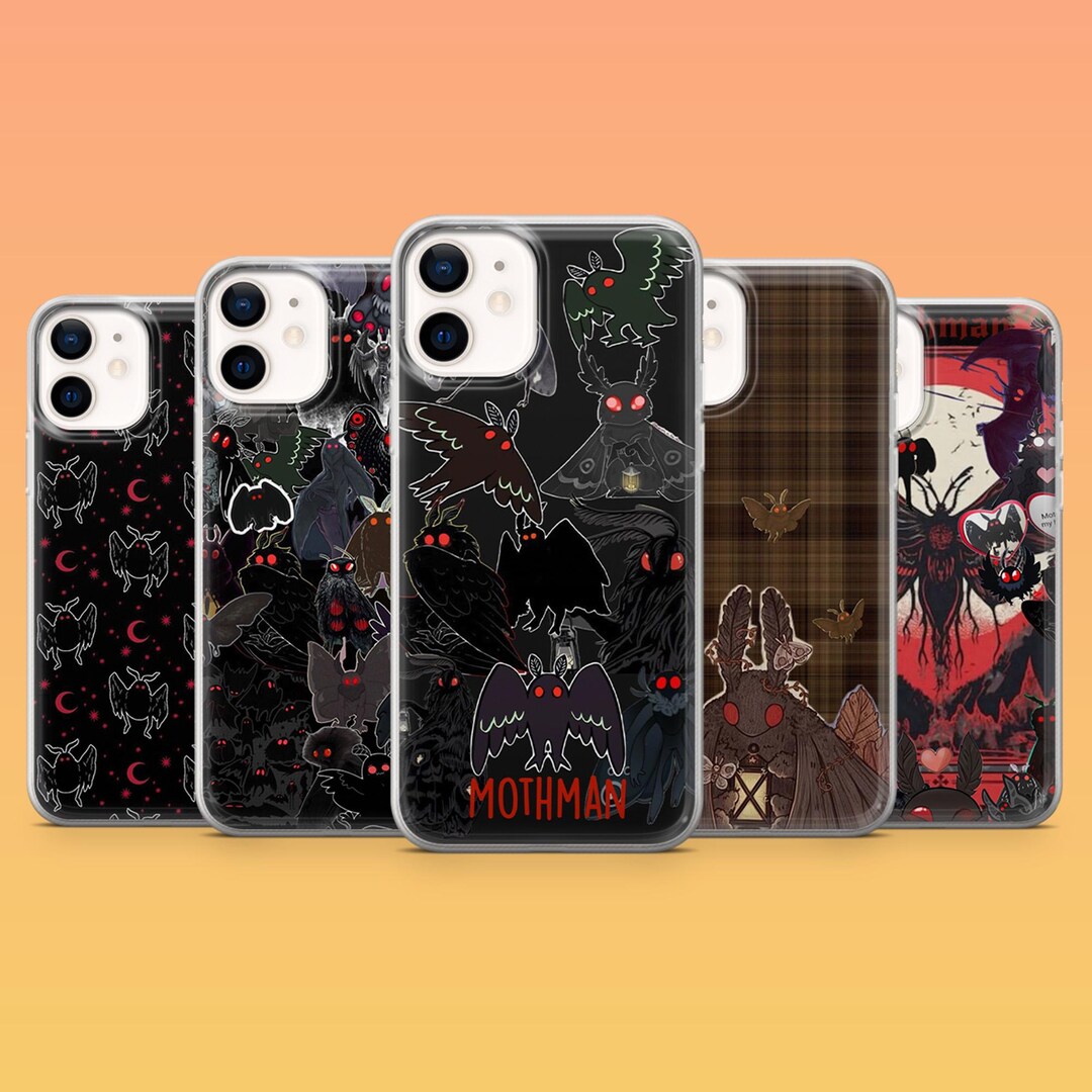 Mothman Phone Case Cryptidcore Folklore for iPhone 17pro, 16, 15, 14 ...