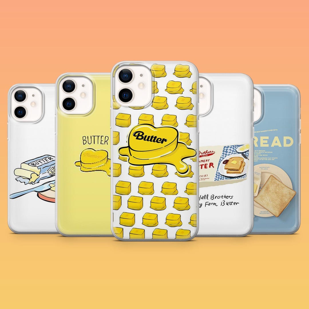 Butter Phone Case Spread Toast for iPhone 17pro, 16, 15, 14, 13, 12 ...