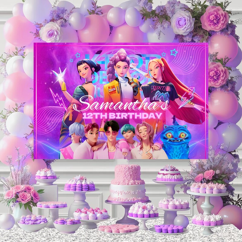 Kpop Demon Hunter Backdrop - Etsy