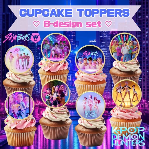 Kpop Demon Hunters Cupcakes - Etsy