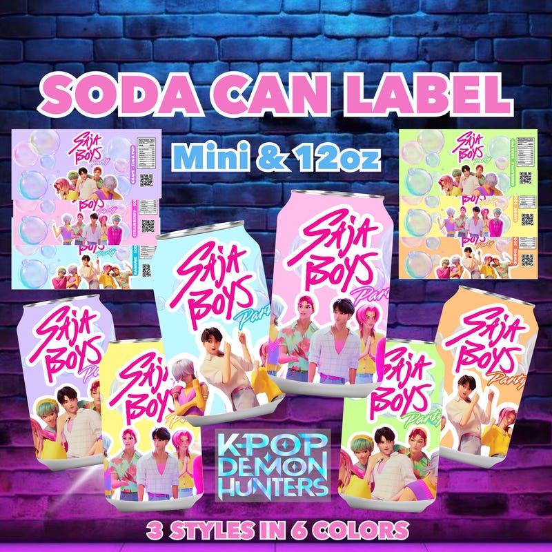 Kpop Demon Hunters Soda Can - Etsy