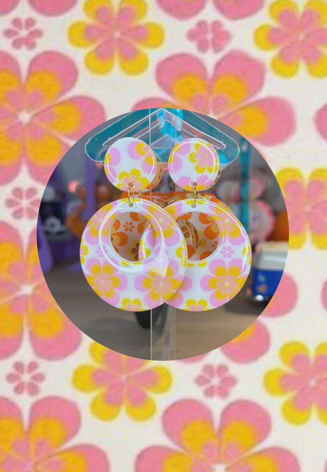 LESLIE PRETTY – Vintage 60s/70s Polymer Clay Earrings | Handmade Retro ...