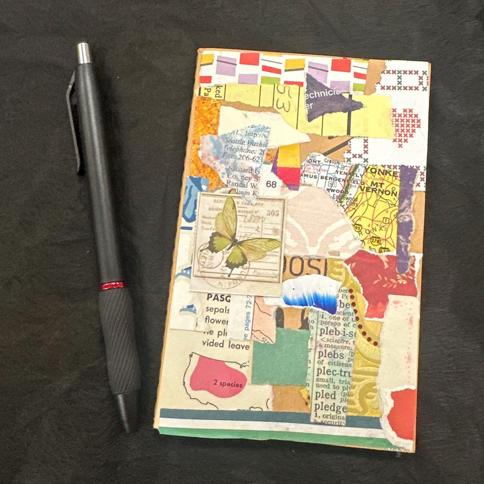 Color Collage Lined Pocket Notebook - Etsy