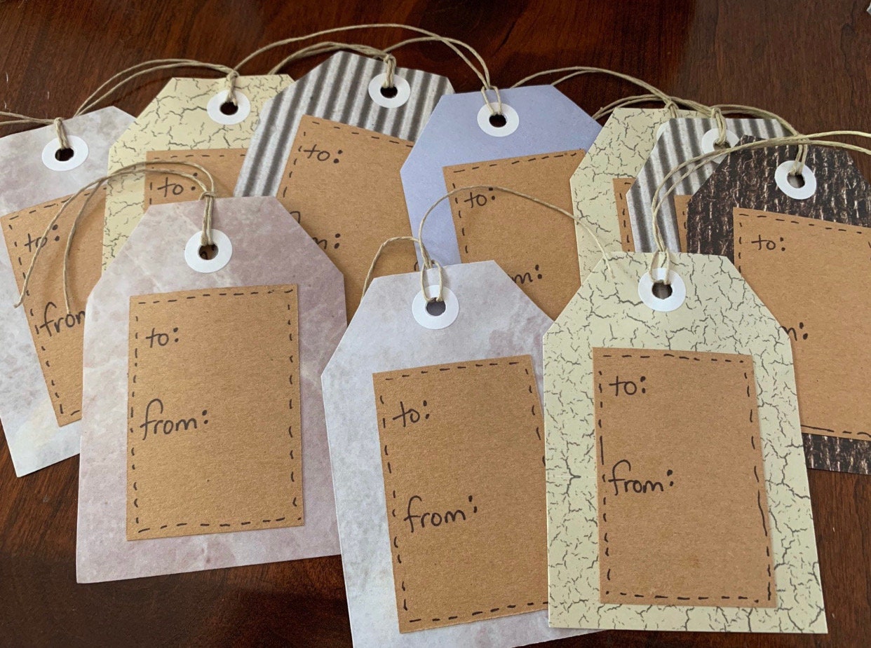 Vintage Book Page Journal Tag 10-pack - Etsy