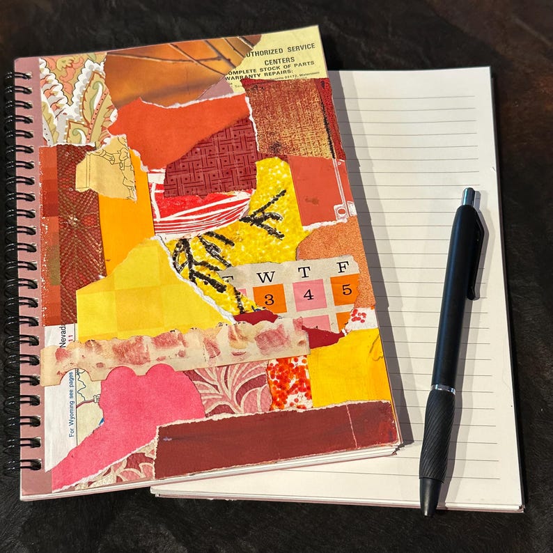 Color Collage Lined 5.5” X 8” Notebook - Etsy