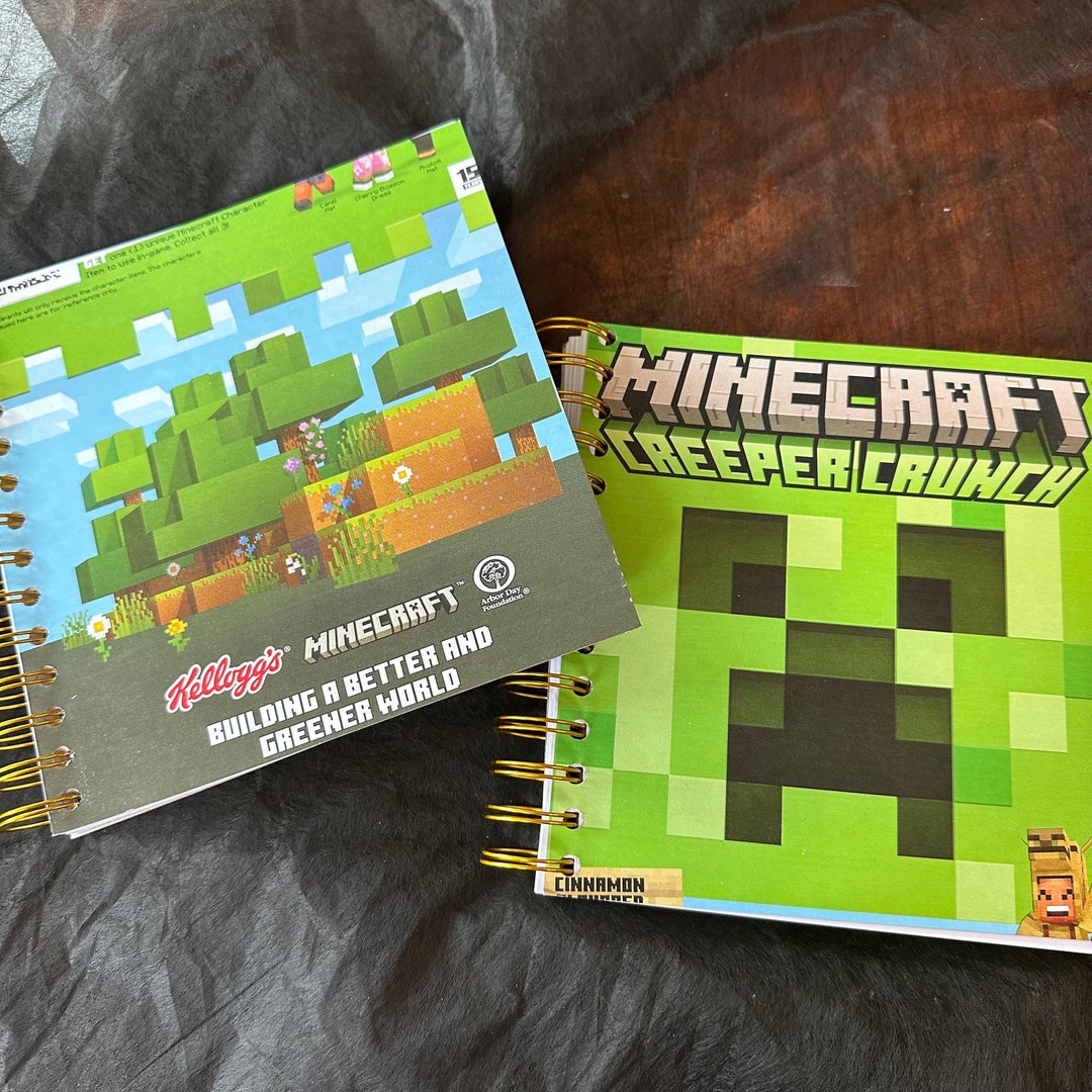 Minecraft Upcycled Sketchbook - Etsy