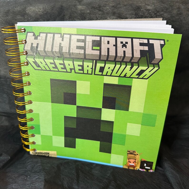 Minecraft Upcycled Sketchbook - Etsy