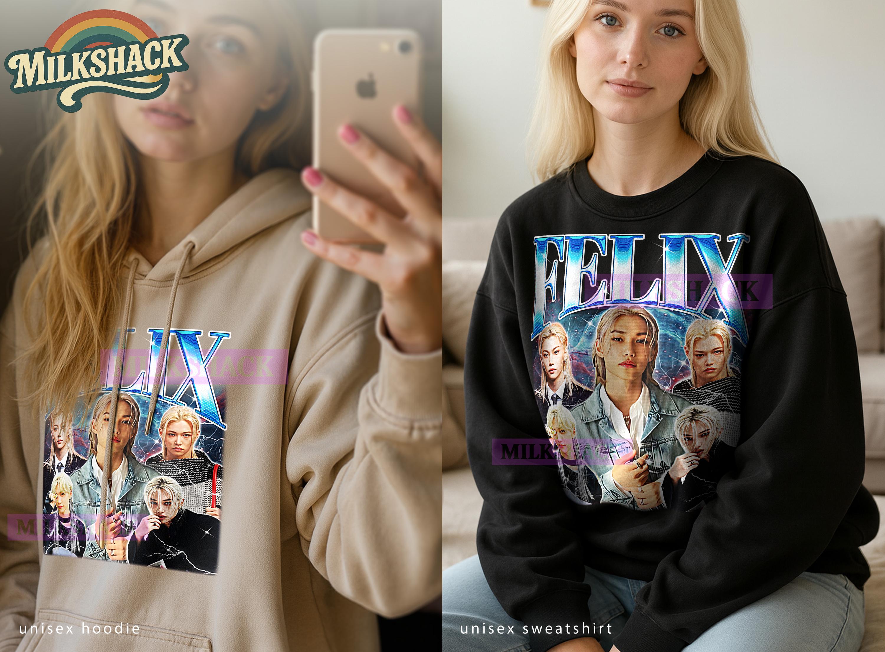 Felix Bootleg Tee, Vintage Stray Kids Rapper Kpop Idol Performer Tee ...
