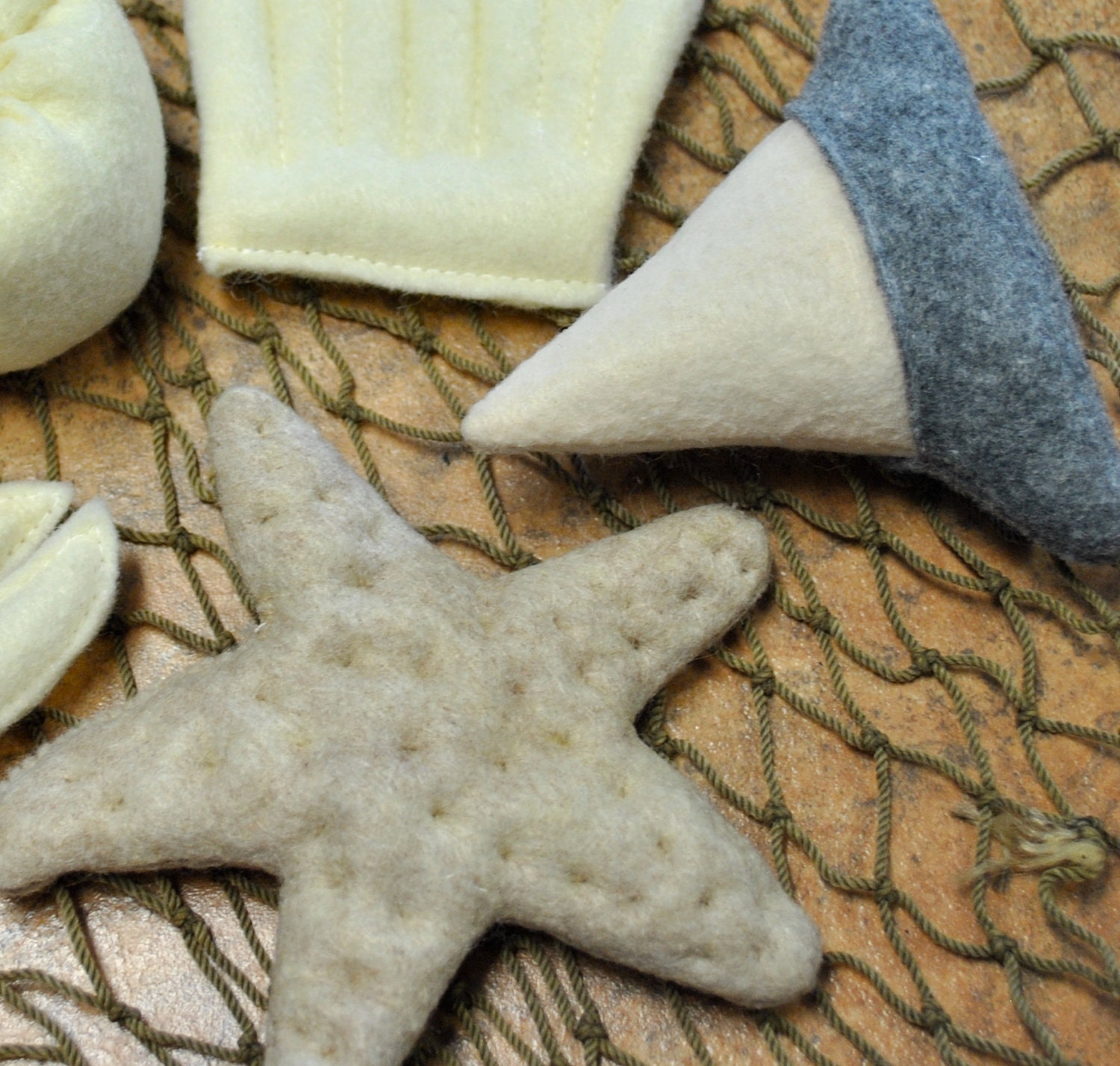 Kids Felt Sea Shells Star Fish and Sharks Tooth | Etsy
