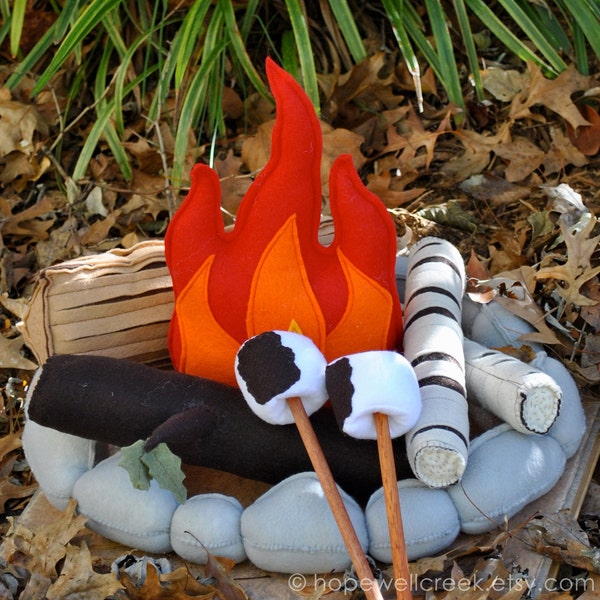 Felt Campfire Etsy