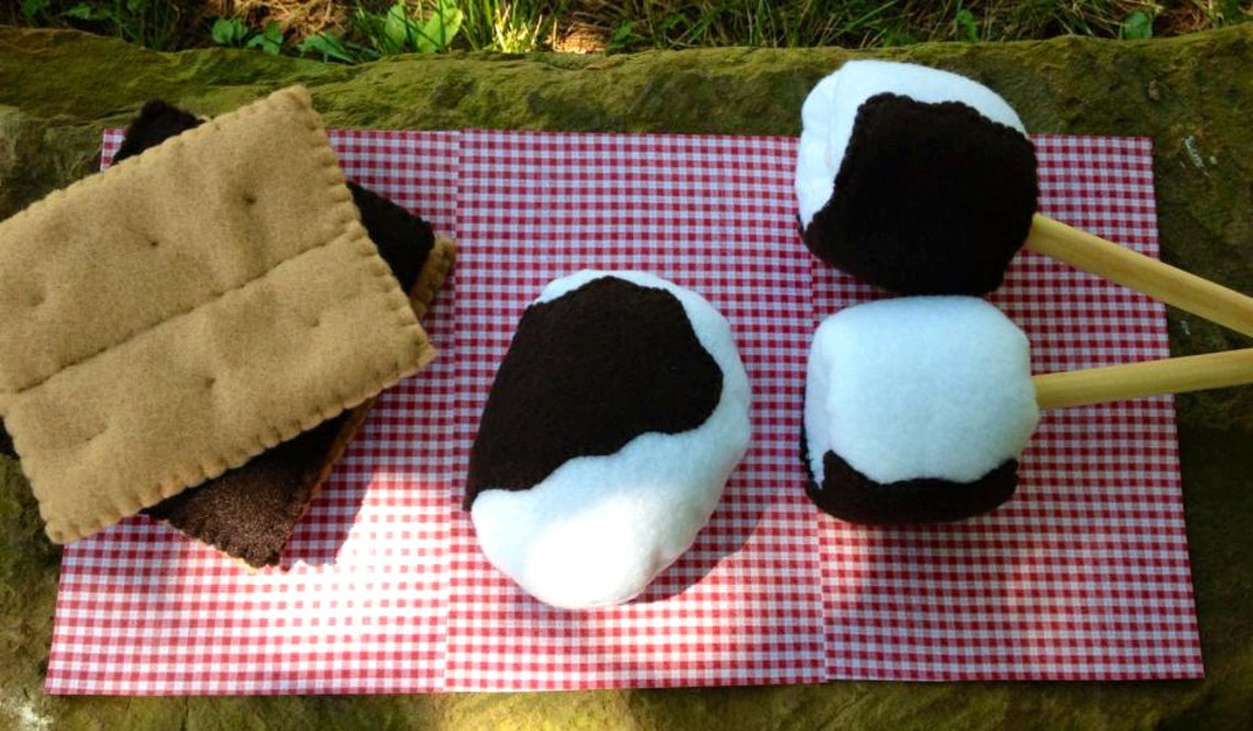 Smore's Play Set-Camping Felt Food | Etsy