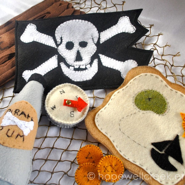 Felt Pirate - Etsy
