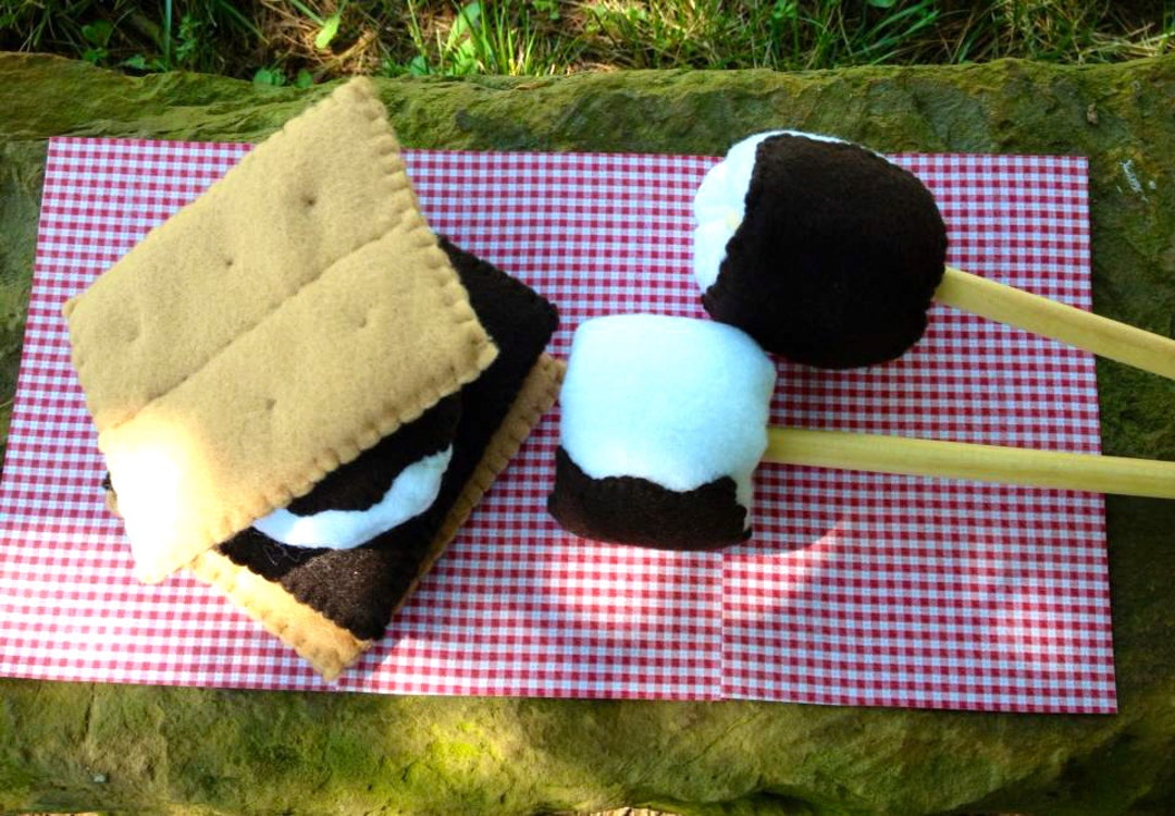 Smore's Play Set-camping Felt Food - Etsy